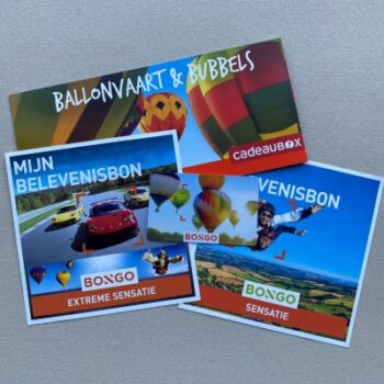 Omruilen Bongo of Cadeaubox cadeaubon | Filva Ballonvaarten